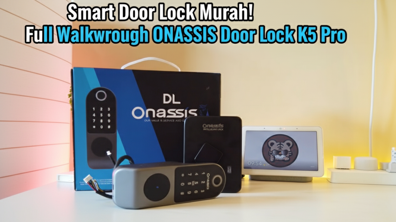 Smart Door Lock Murah! Full Walkthrough ONASSIS Door Lock K5 Pro