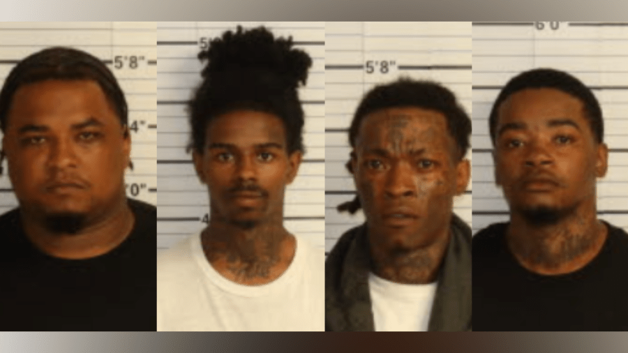 Task force nabs gang member, three with machine guns