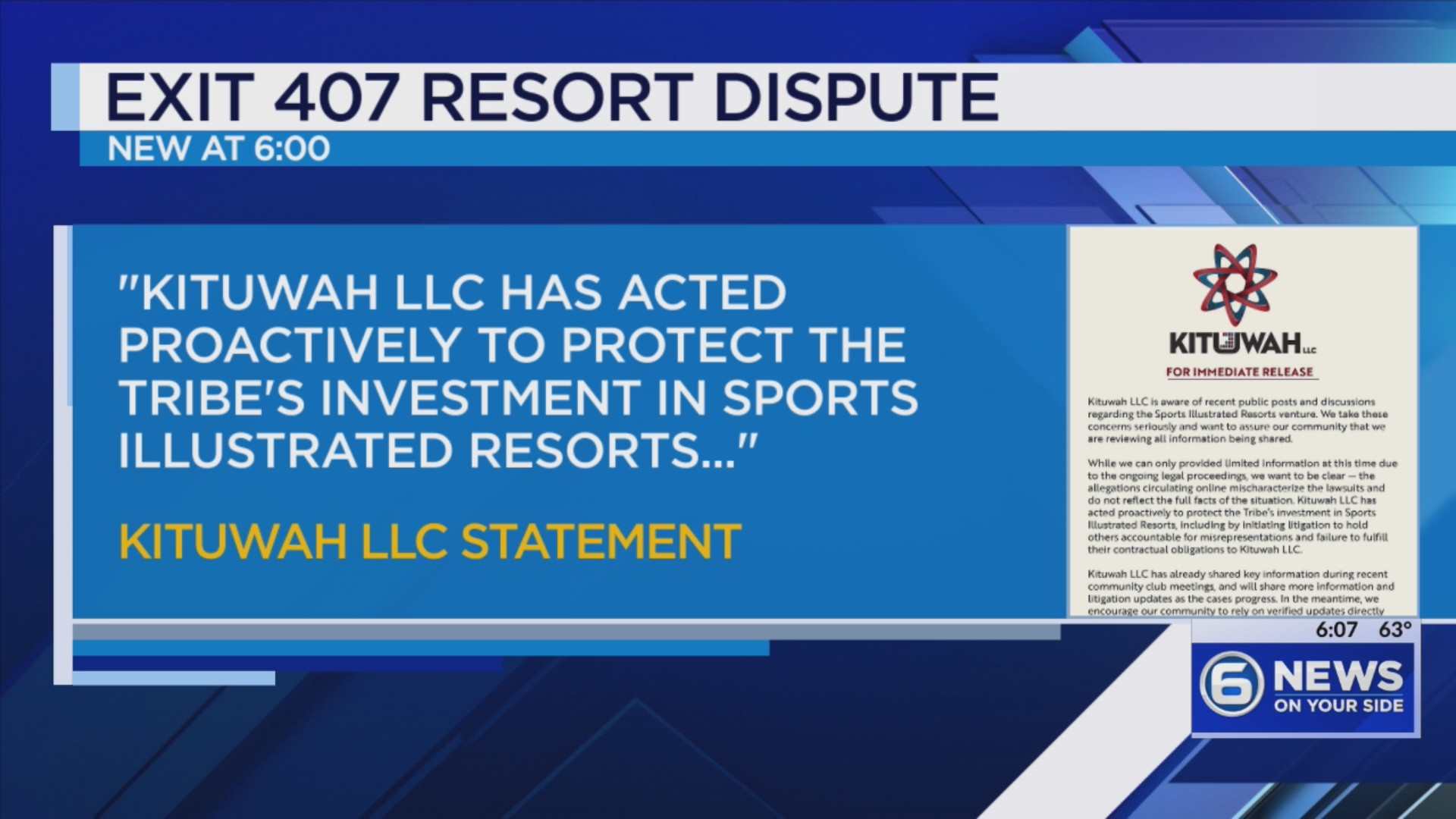 Exit 407 owner suing Sports Illustrated Resort co-investor