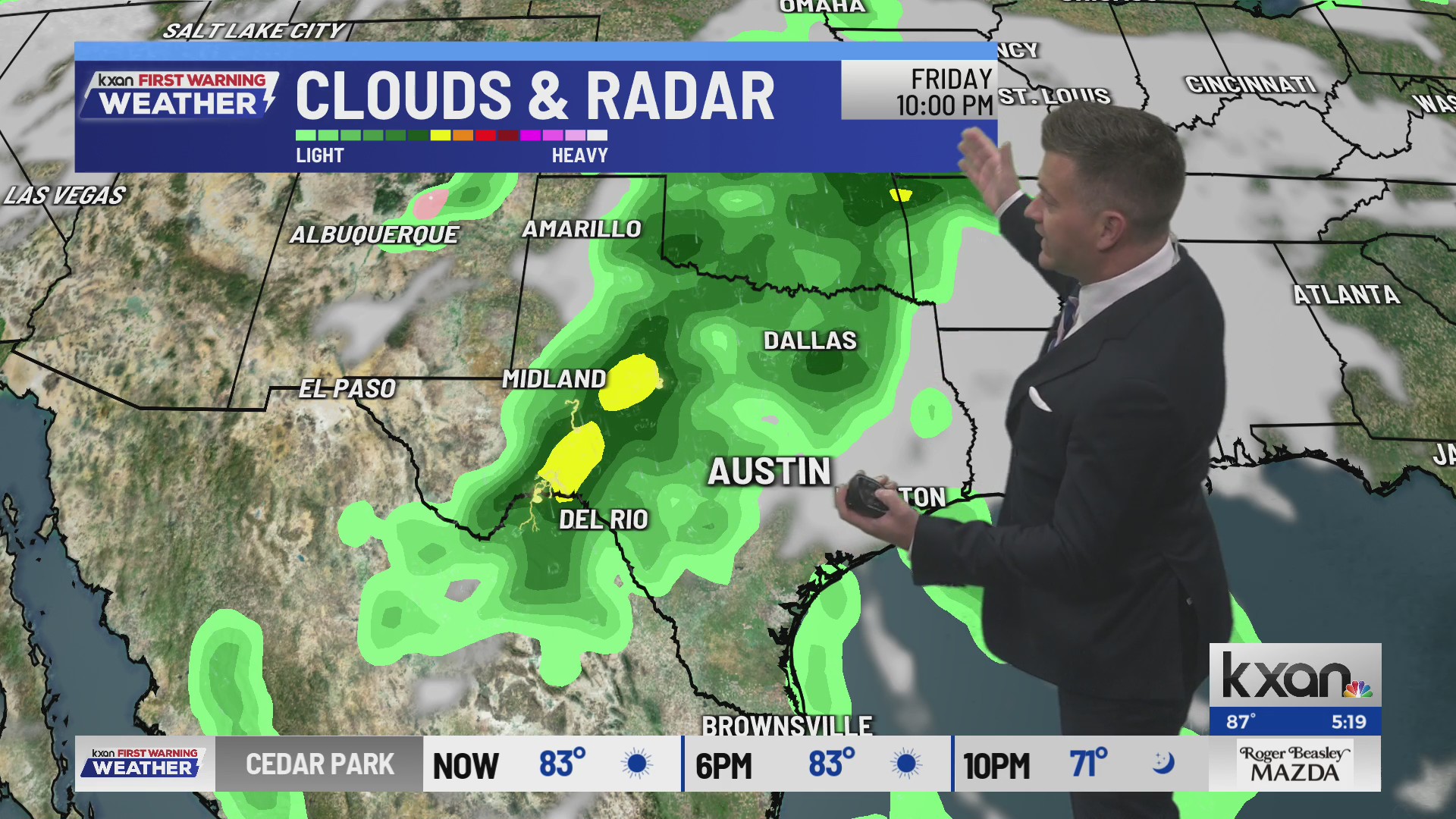 Rain finally returns to Central Texas to end the week | KXAN Forecast ...