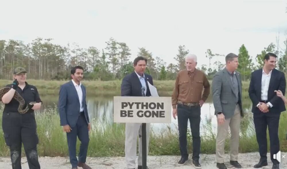 DeSantis seeks continued funding for python removal program
