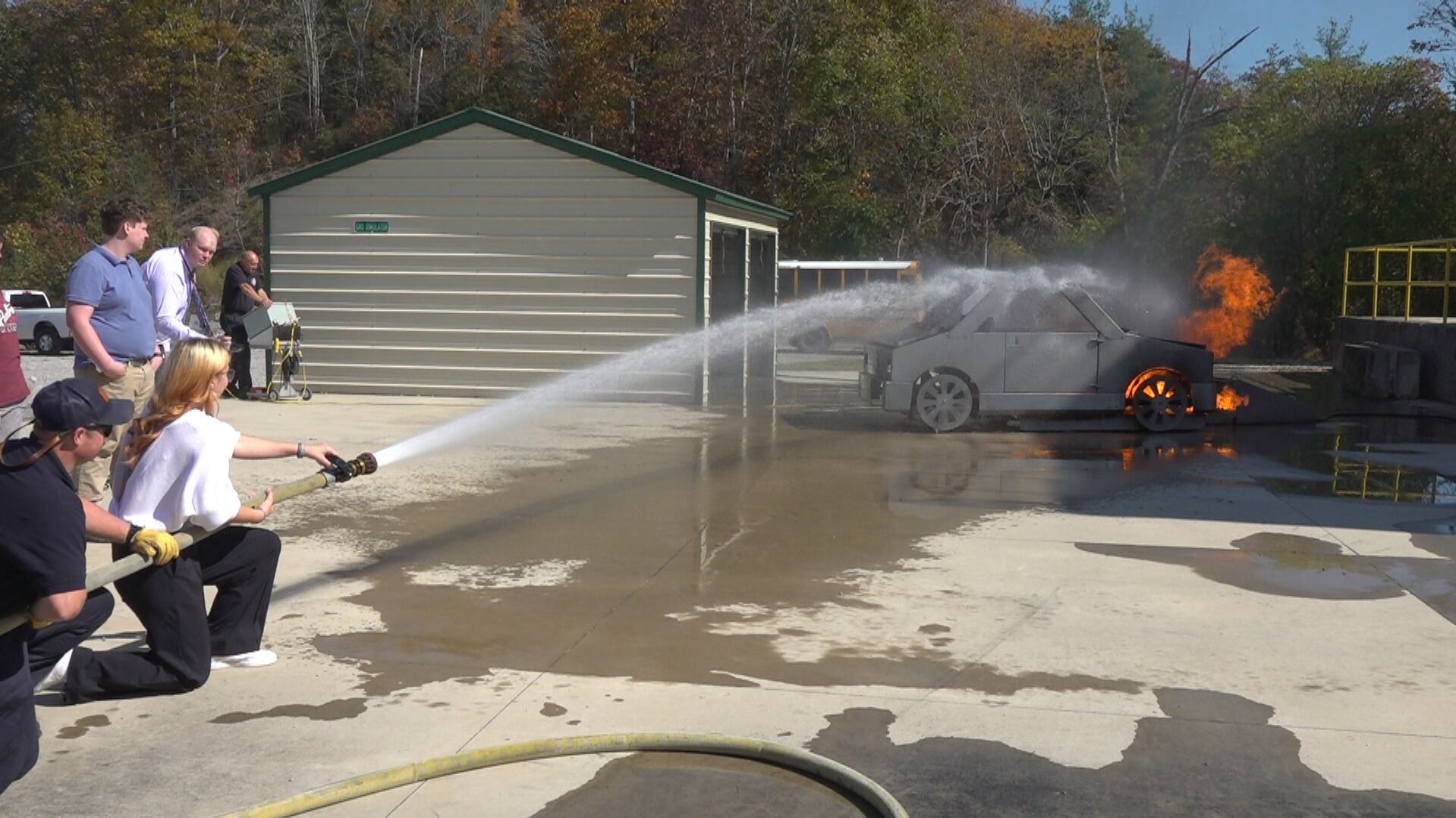 Montgomery County students get hands-on experience learning firefighting