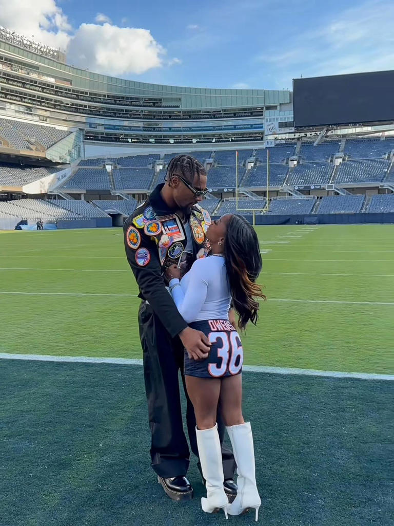 Simone Biles Shows Off NFL Game Day Outfit After Addressing Boob Job Rumors