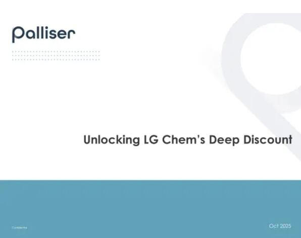 Palicer Capital Demands LG Chem Governance Overhaul, Buybacks