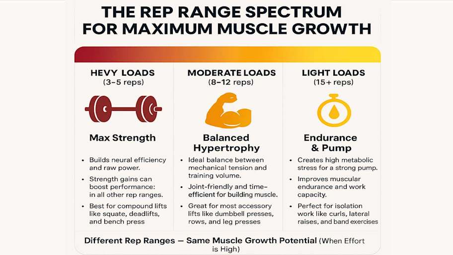 Unlock Maximum Muscle Growth: Why All Rep Ranges Work (and How to Use Them)