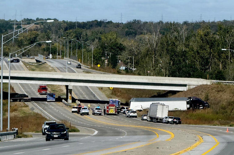 Medical helicopter transports driver from 2-semi crash on highway near ...