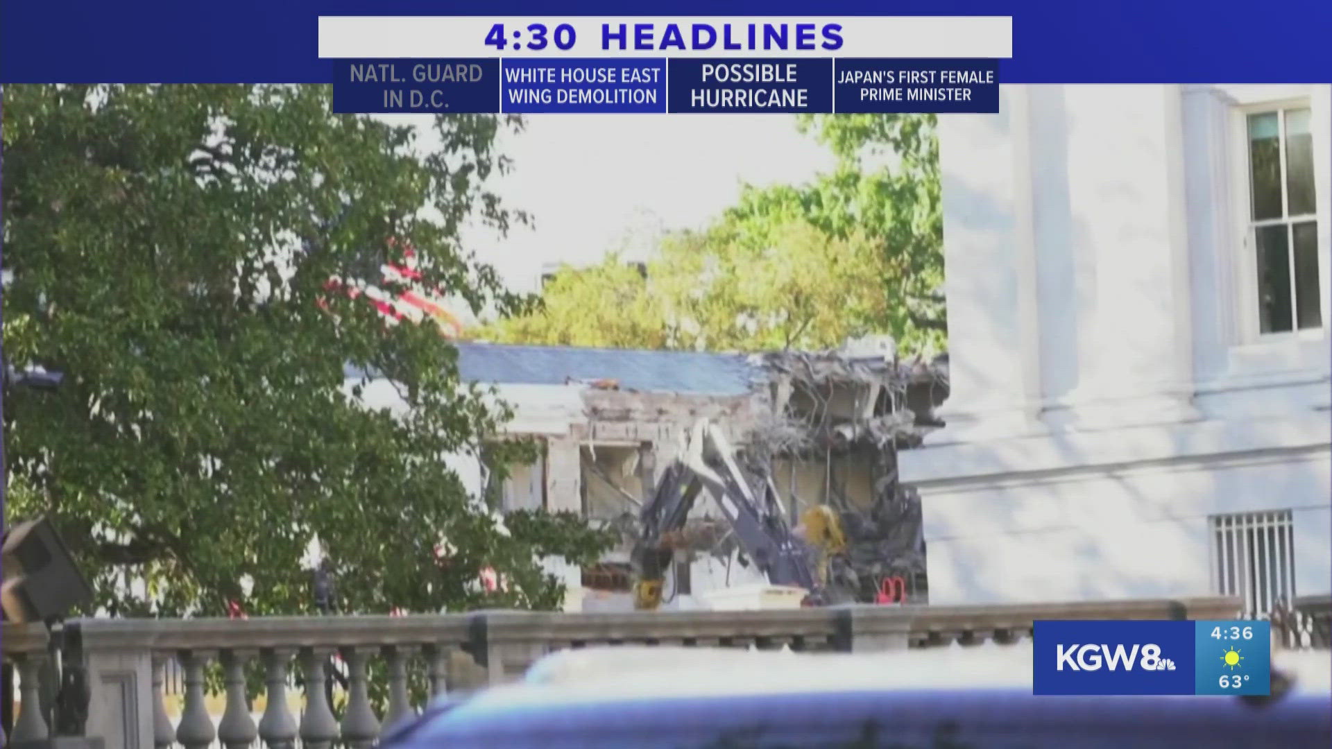 White House starts demolishing part of the East Wing to build Trump's ...