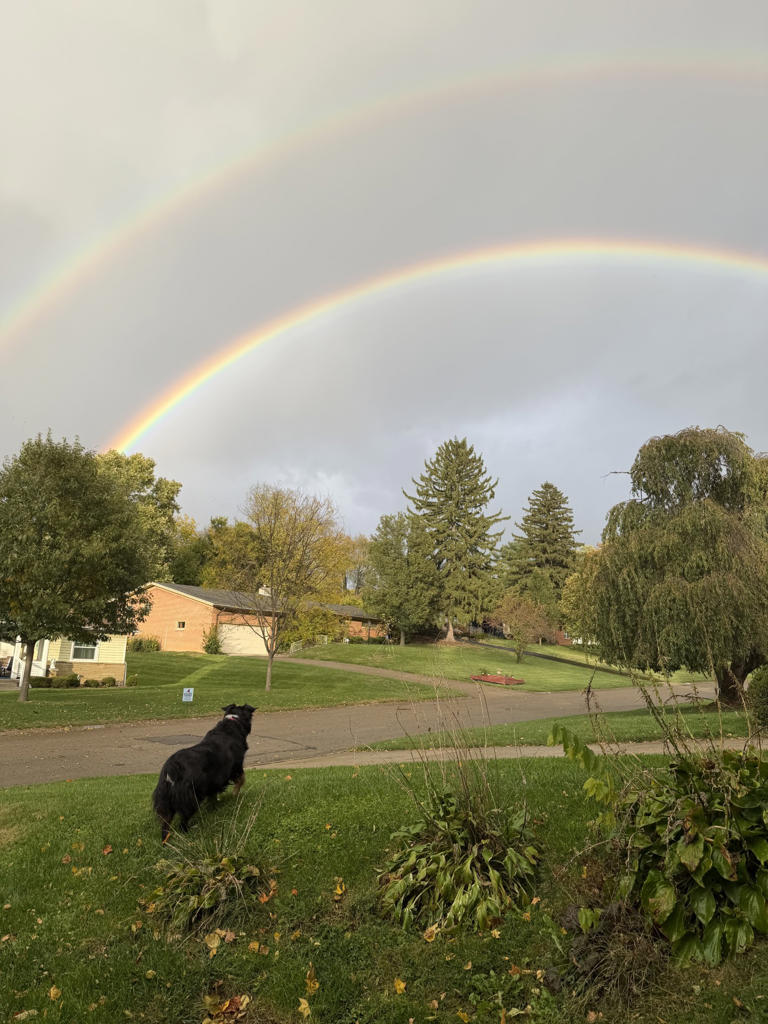 PHOTOS: Double rainbow visible in the Miami Valley on Tuesday