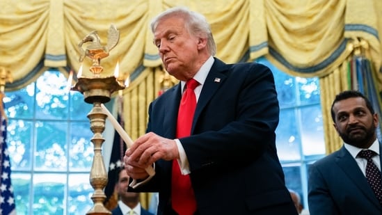 Watch: Donald Trump lights diya in White House, extends Diwali wishes ...