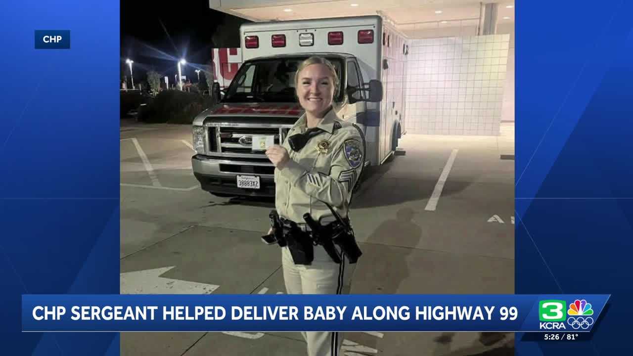 CHP sergeant helps deliver baby on highway in Northern California