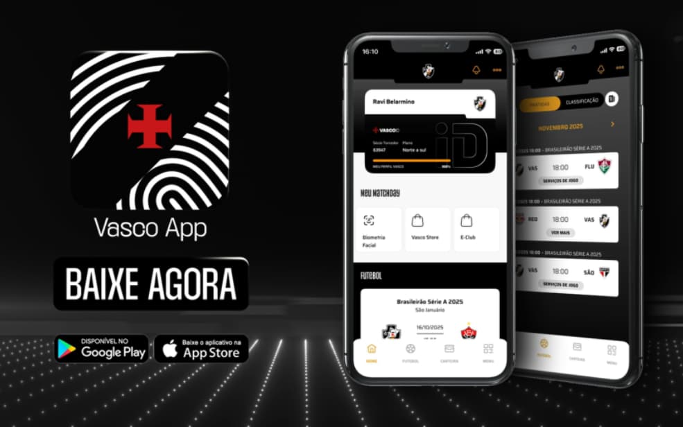 Vasco lança aplicativo oficial e inicia nova fase de transformação digital