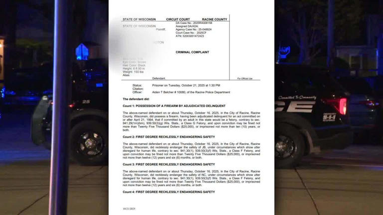 Racine teen charged after shots fired near community center shooting