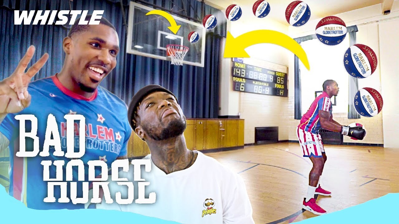 Harlem Globetrotters vs. NBA PLAYER! | Trick Shot HORSE With Nate Robinson