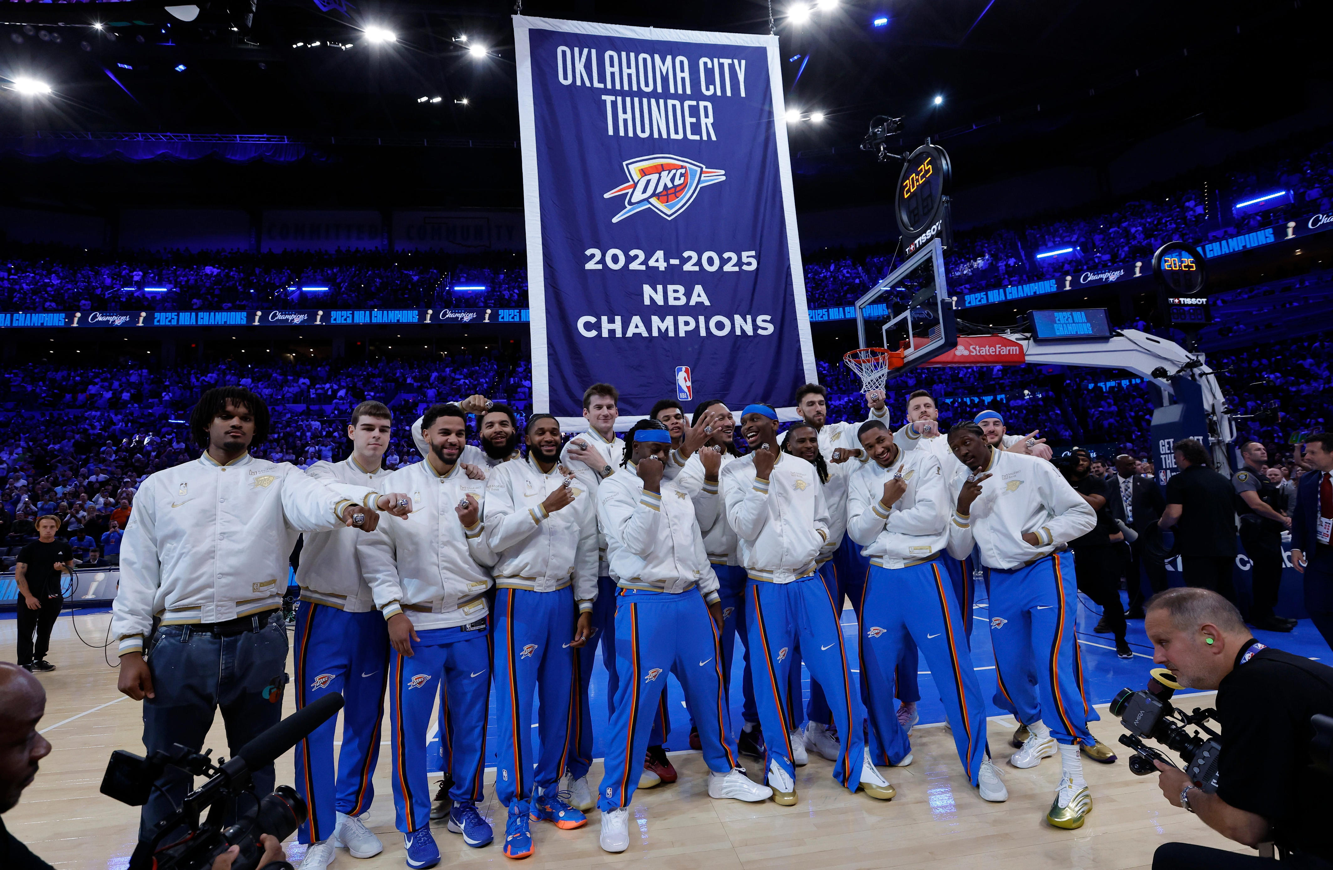Photos: The best images from Thunder's 2025 NBA championship ceremony