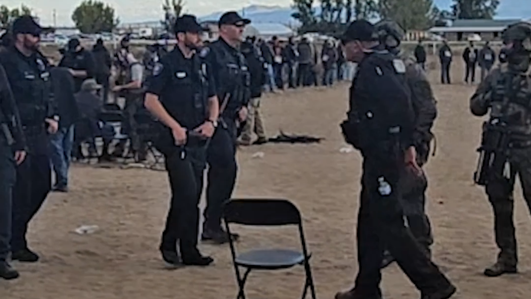 Video shows law enforcement detaining hundreds of people in Wilder, Idaho