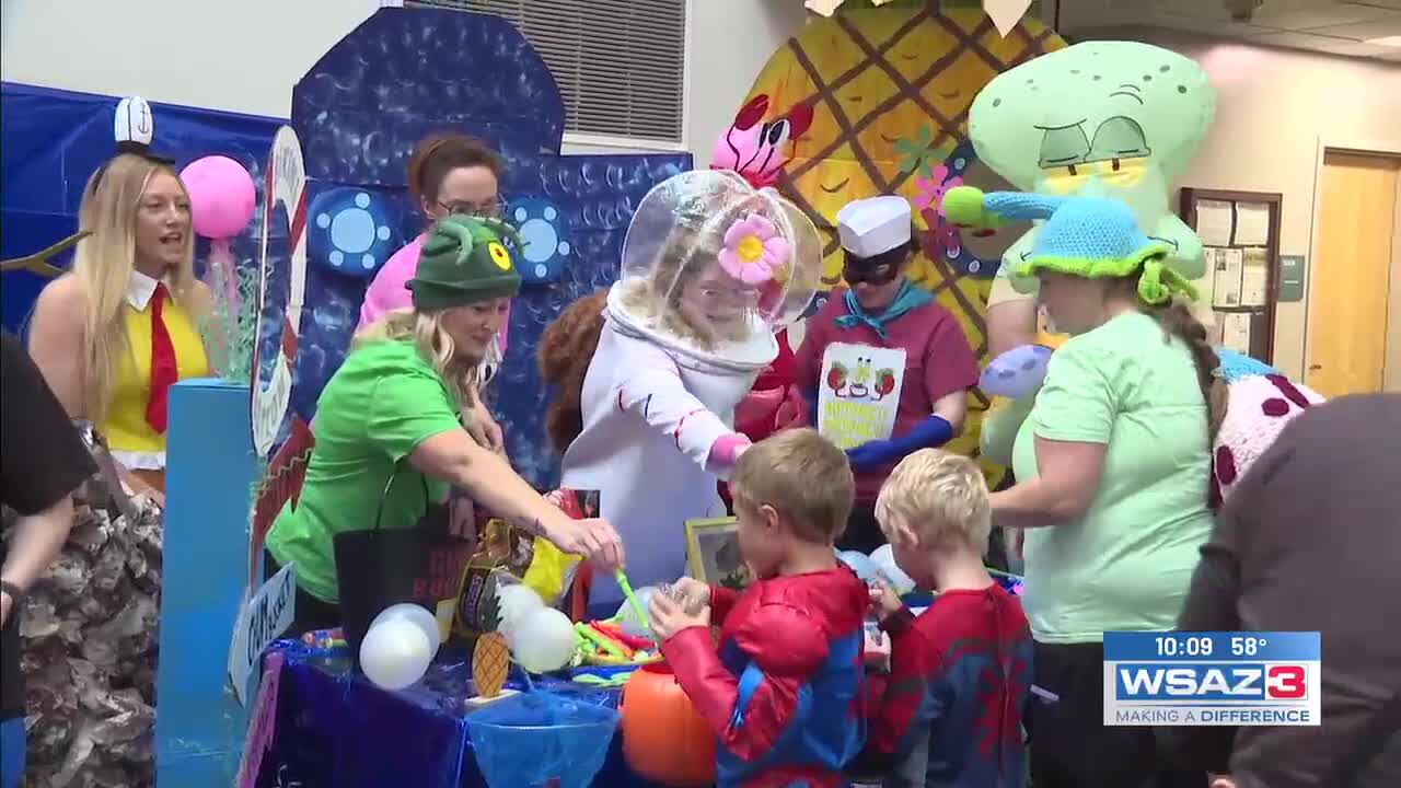 Hoops Family Children’s Hospital holds trick-or-treat event