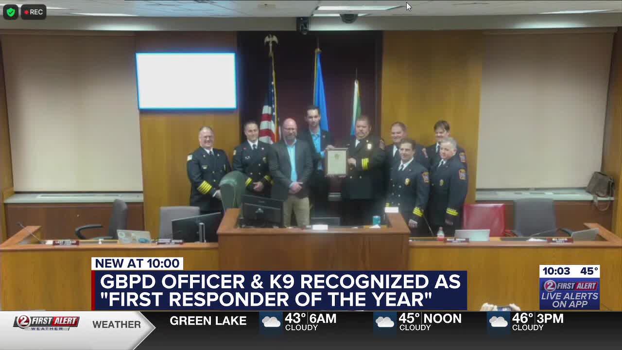 GBPD officer & K9 recognized as ‘First Responder of the Year’