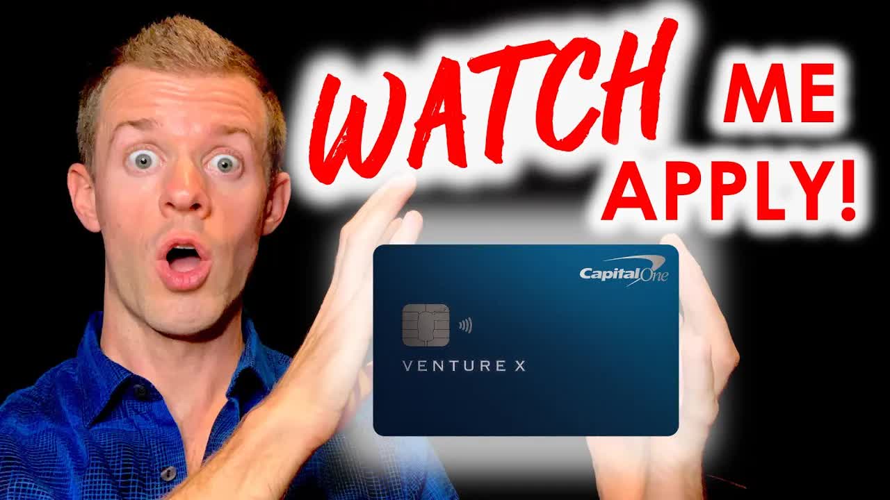 Watch me apply Capital One Venture X credit card application