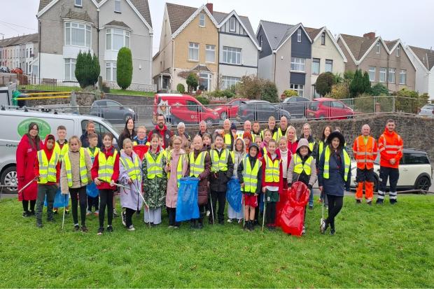 Community clears van-load of fly-tipping and 20 bags of rubbish from estate