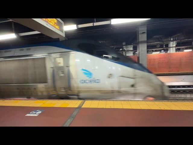 Philadelphia to New York City Amtrak High Speed Train