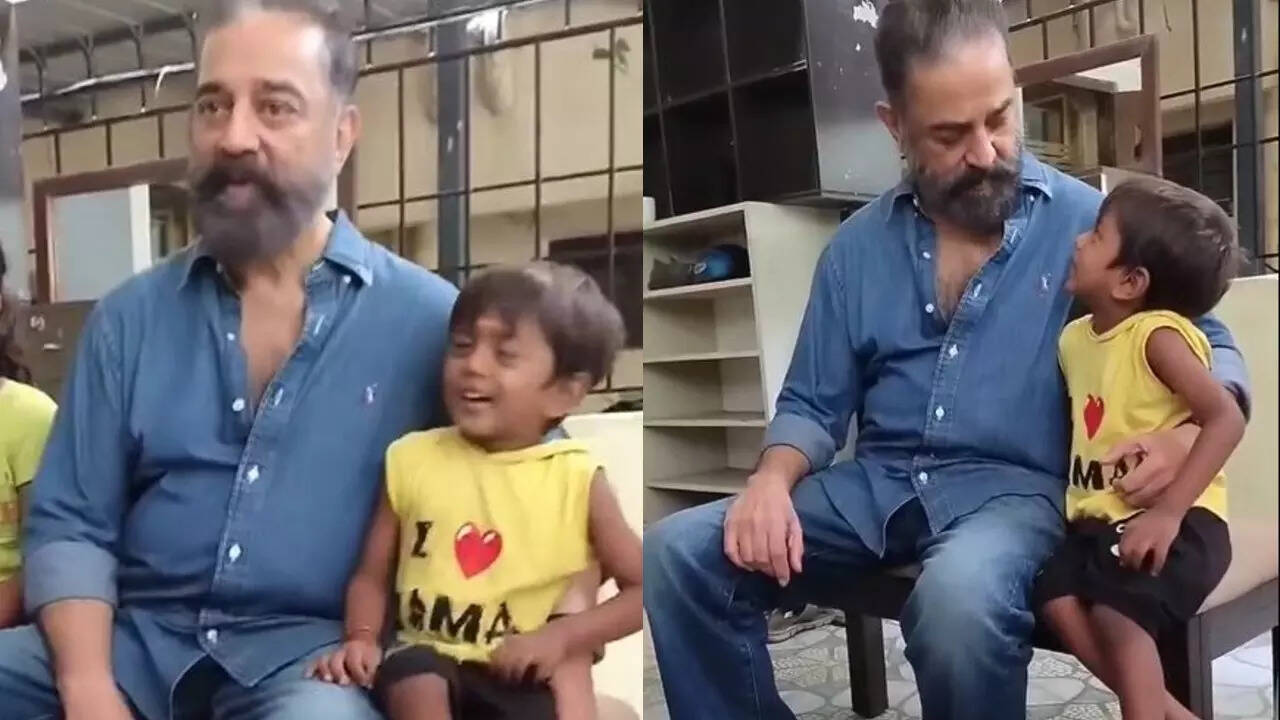 Kamal Haasan's cute moment with young fan reciting Thirukkurals and ...