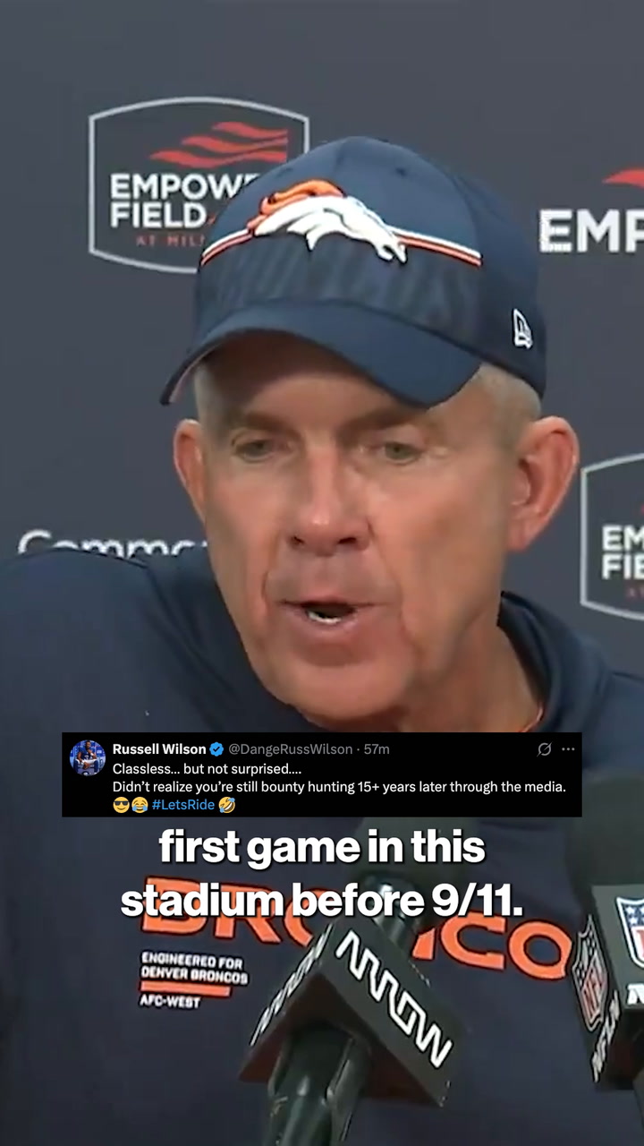 Russell Wilson responds to Sean Payton's shot during postgame press ...