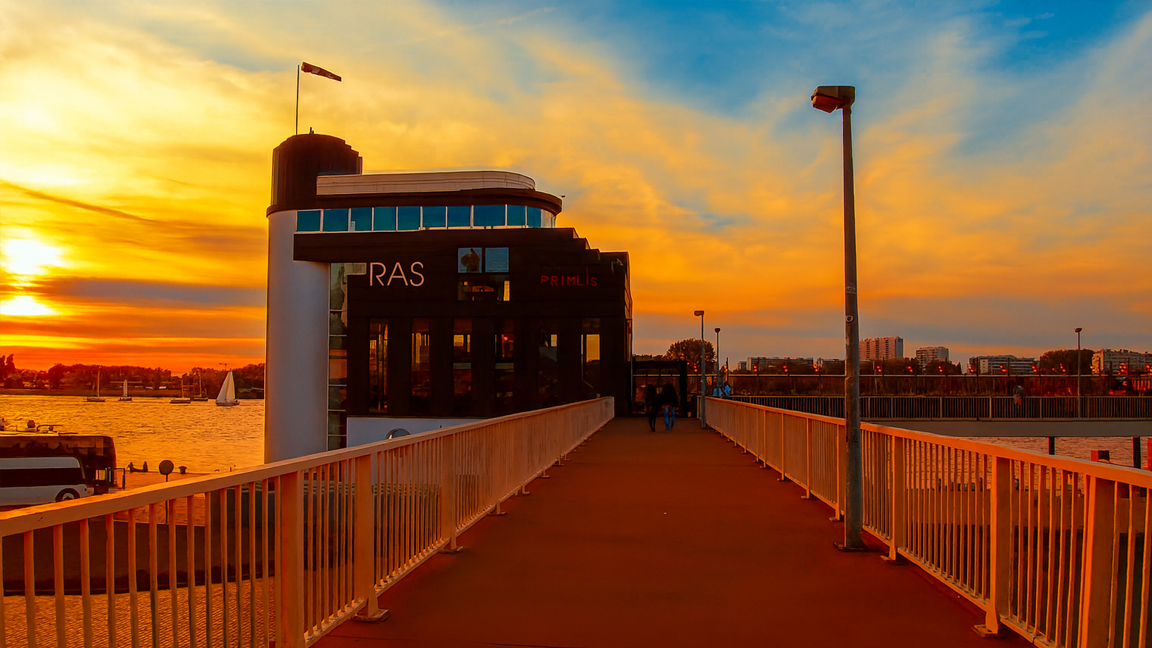 Antwerp City Walk at Sunset