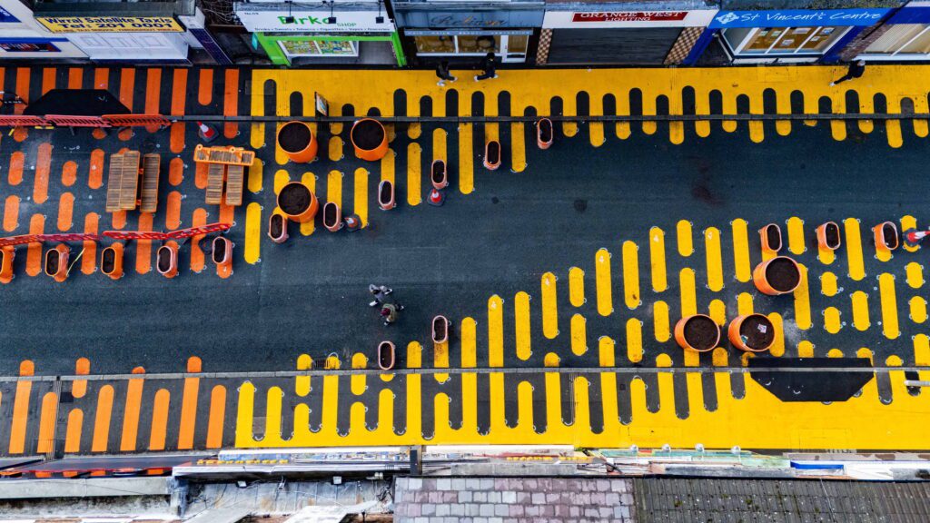 Confused locals say new traffic-calming road markings look like ‘giant ...