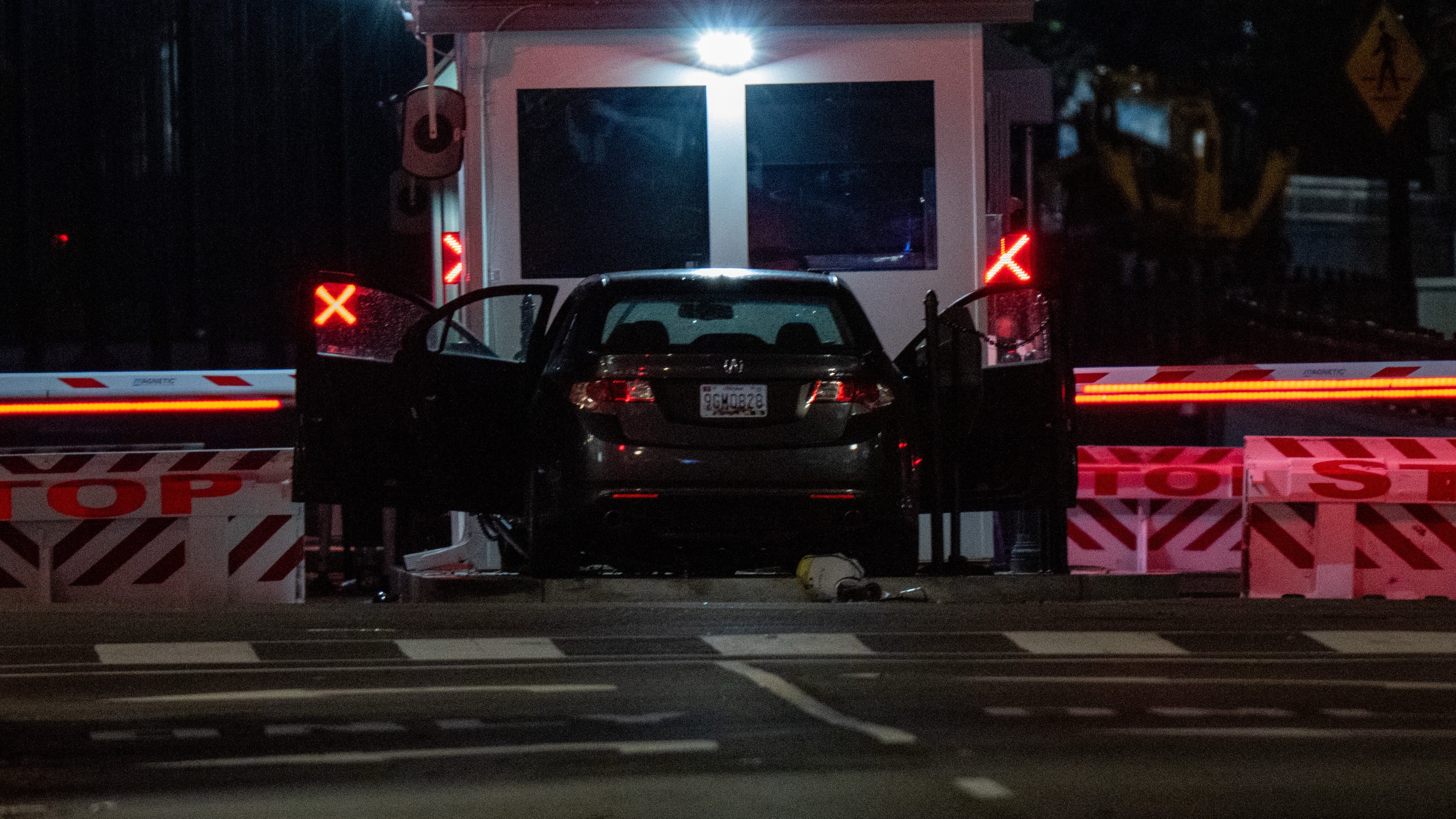 Driver Arrested After Car Crashes Into White House Security Gate