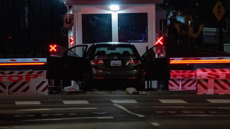 Driver Arrested After Car Crashes Into White House Security Gate