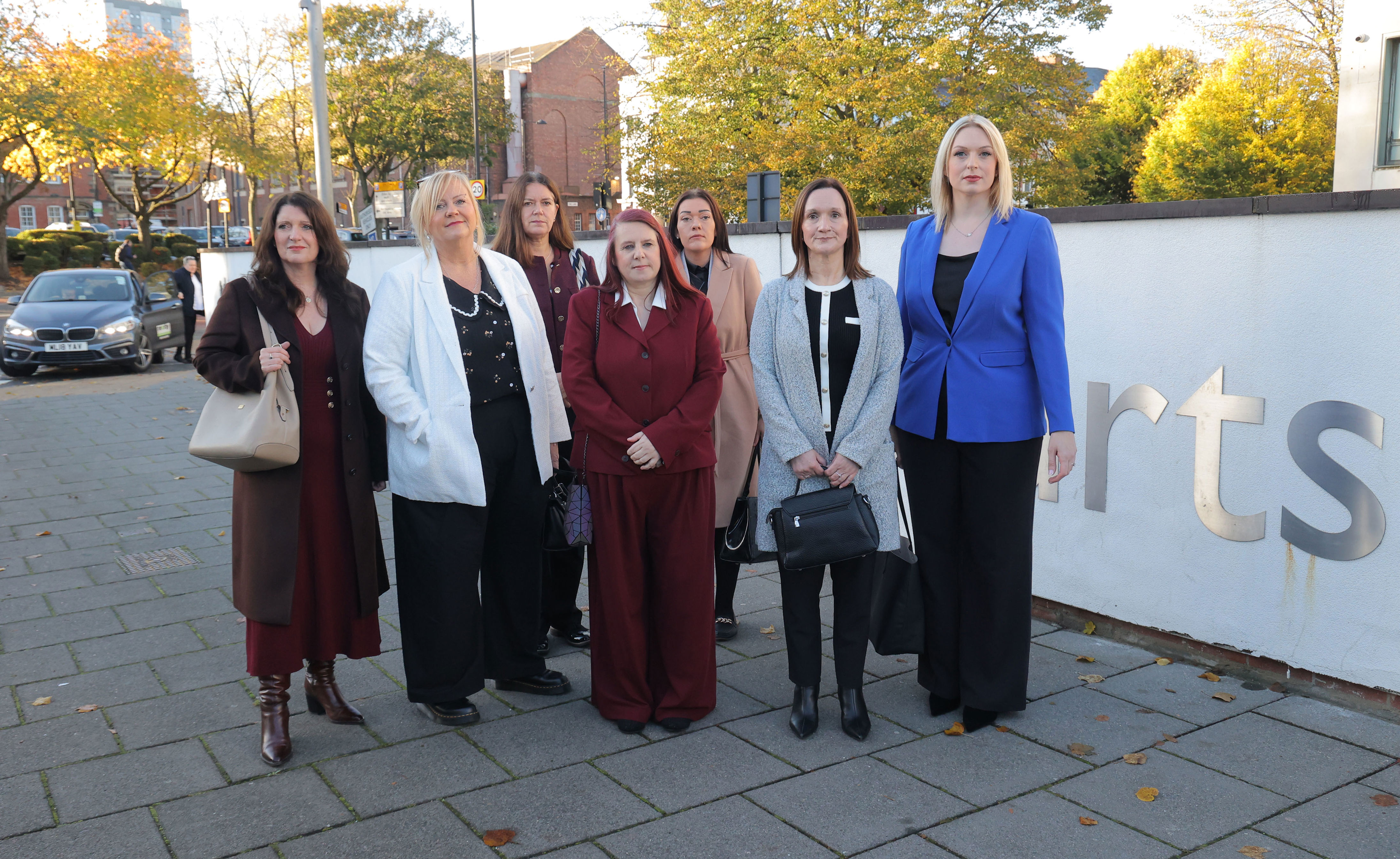 Nurses and campaigners arrive at Newcastle County Court ahead of ...