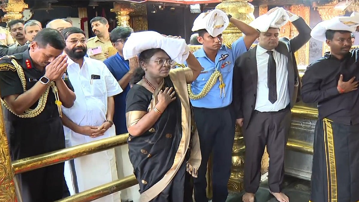 President Murmu offers prayers at Sabarimala Lord Ayyappa temple
