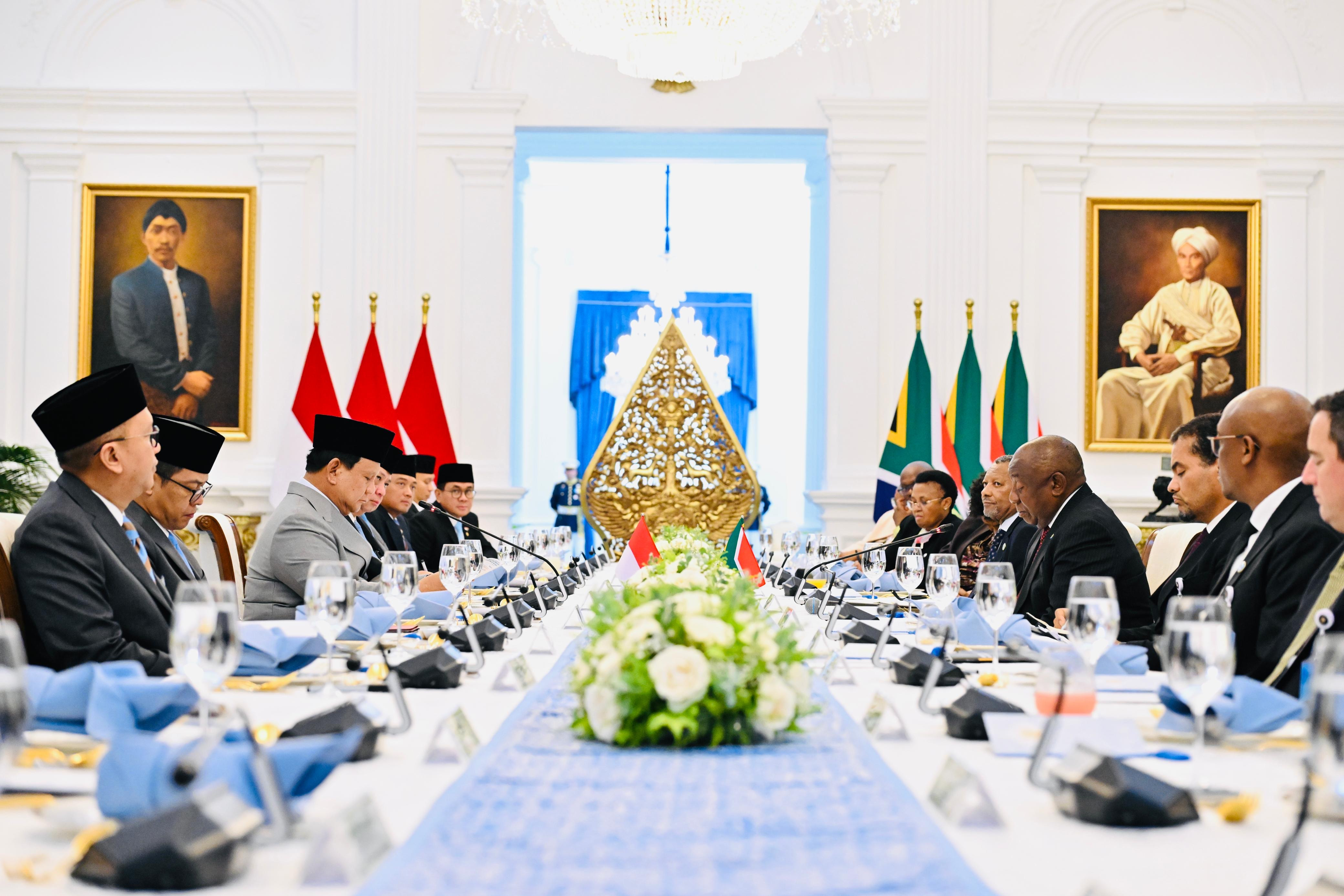 Pertemuan Bilateral Prabowo-Presiden Afsel, Bahas Dukungan Ekonomi ...