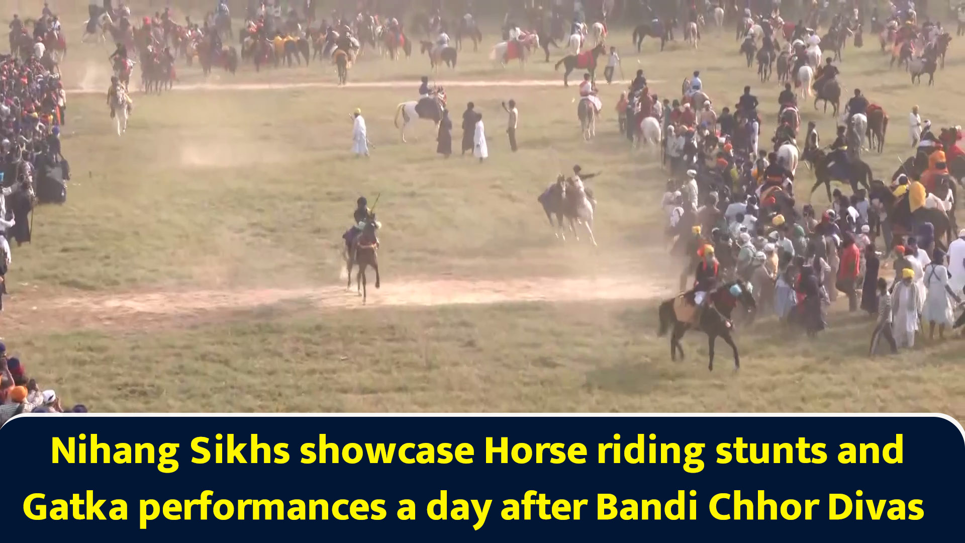 Nihang Sikhs showcase Horse riding stunts and Gatka performances a day ...