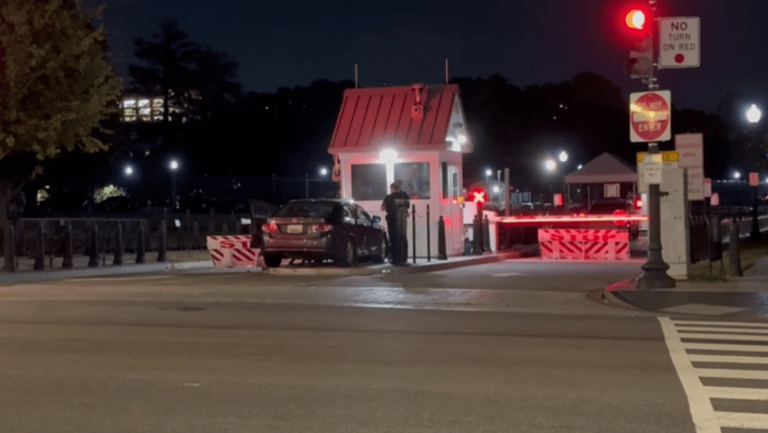 Man arrested after crashing car into Secret Service gate near White ...
