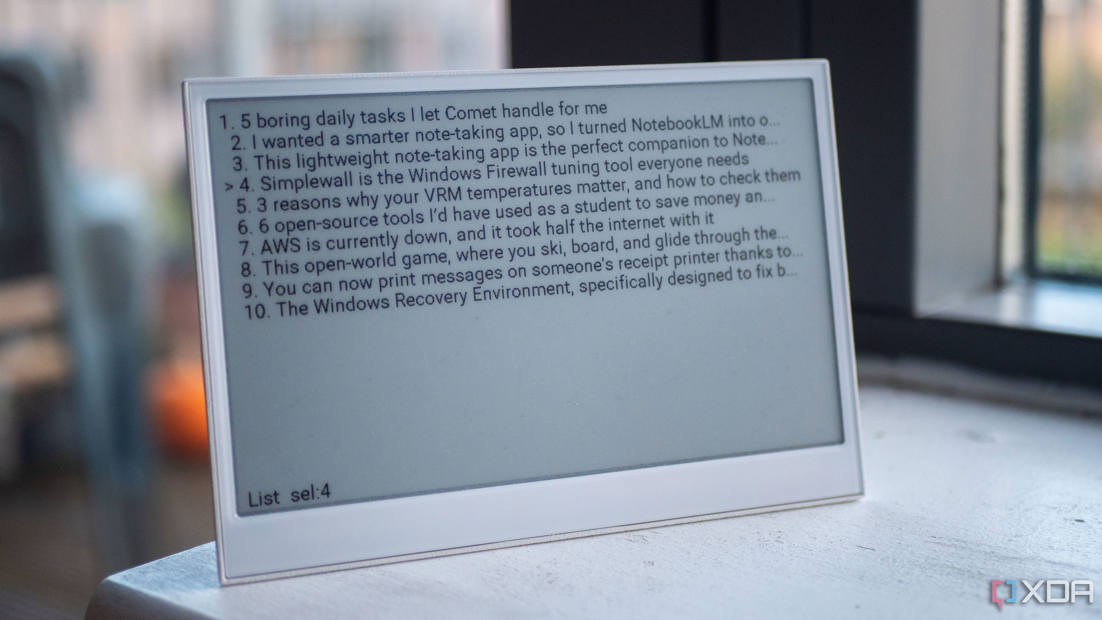 I built my own basic Kindle with Home Assistant and this 7-inch ePaper ...