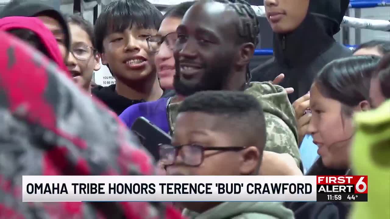 Terence ‘Bud’ Crawford receives honor from Omaha Tribe