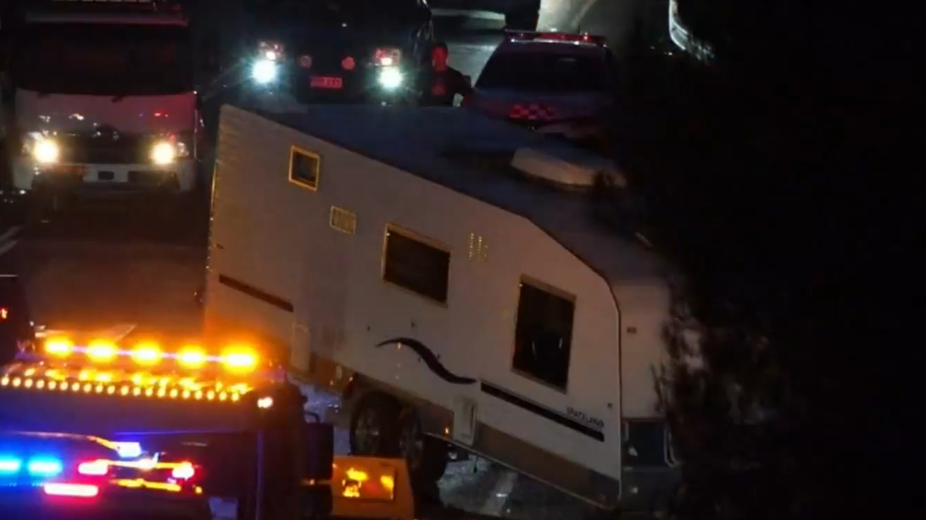 Man charged after allegedly stealing, crashing caravan with three ...