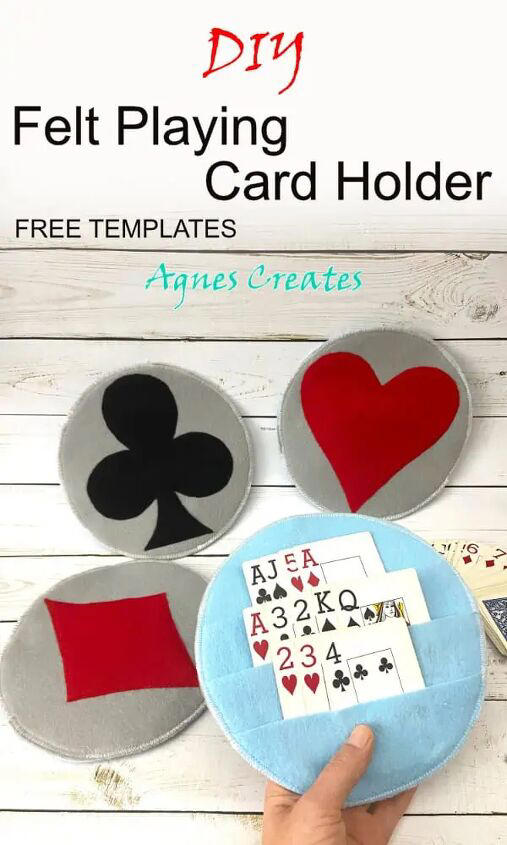 DIY Playing Card Holder Felt Project (R) Registration # VA 2-432-513