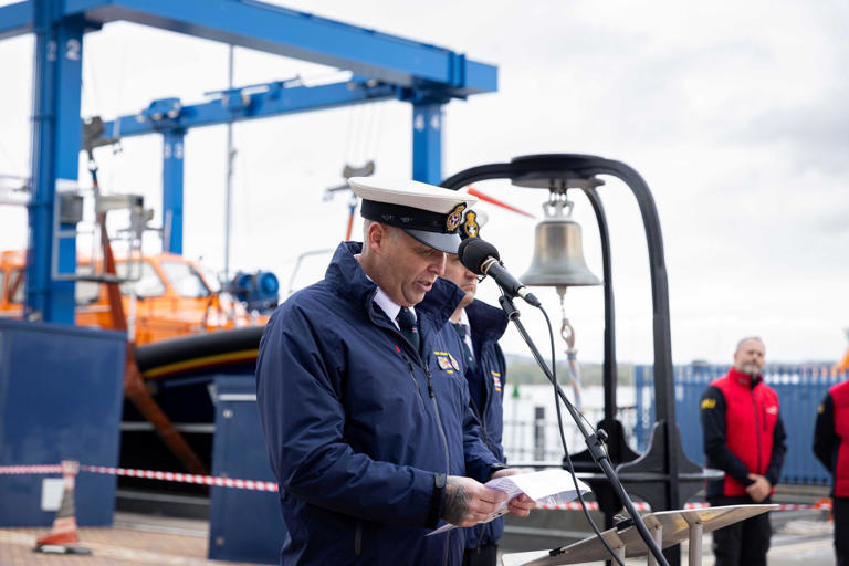 Larne RNLI attends bell ringing ceremony for new Shannon class lifeboat ...