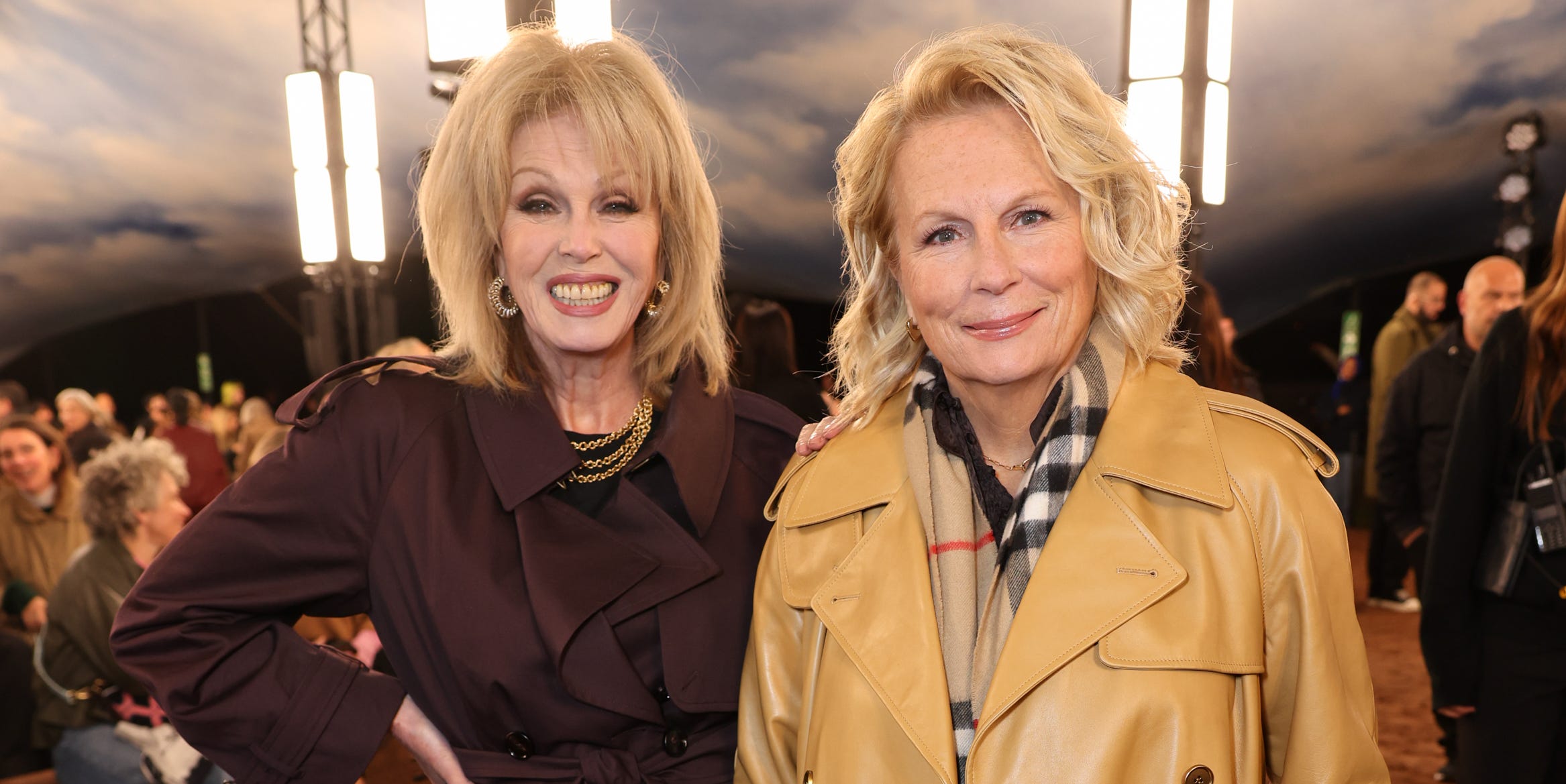'Ab Fab' Stars Jennifer Saunders And Joanna Lumley Reunite For First ...