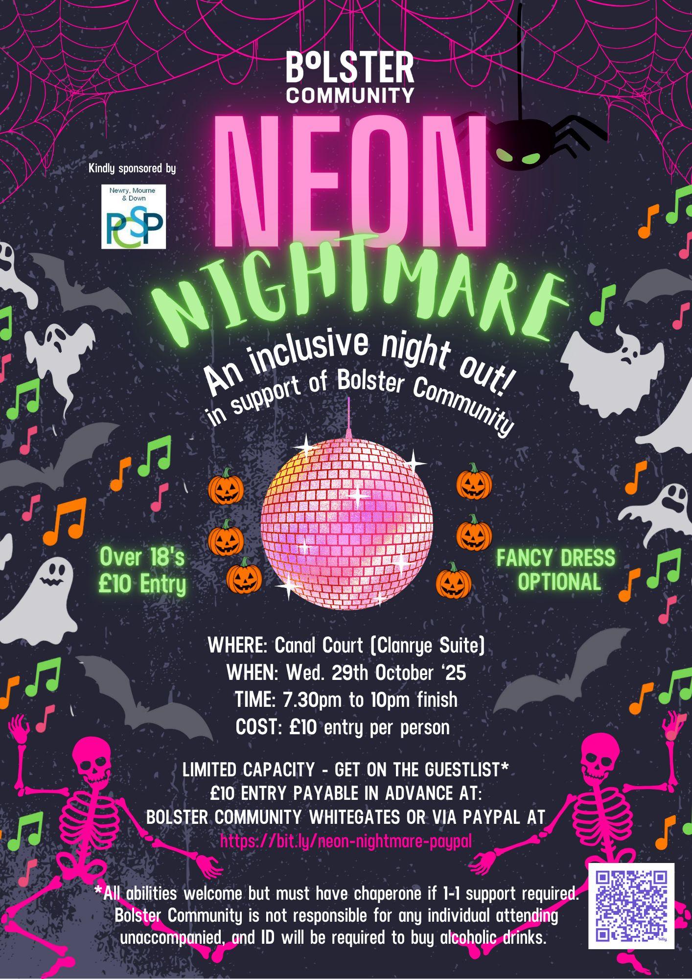 Get ready for Neon Nightmare – an inclusive disco like no other!