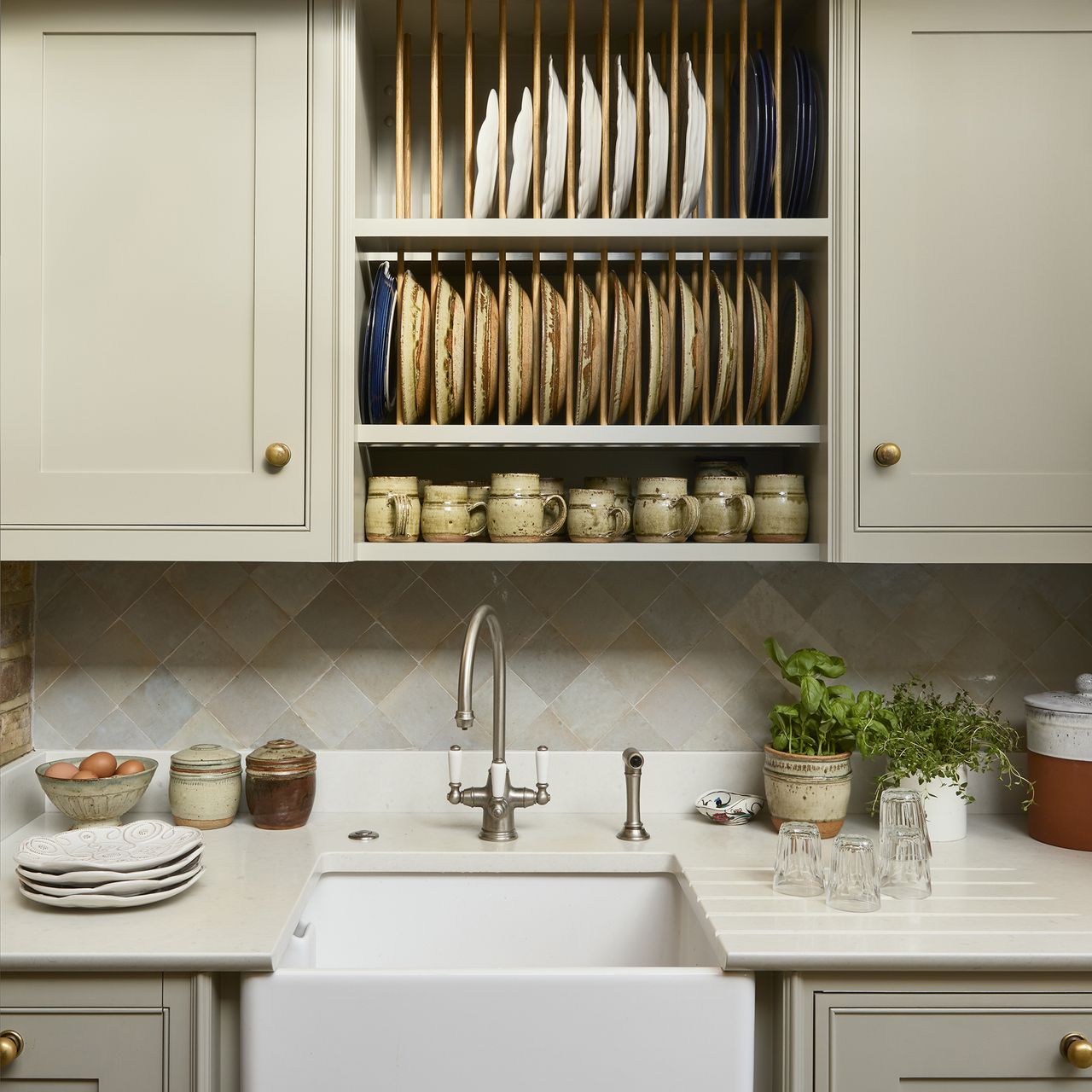 Wall-hung dish racks are the secret to keeping your kitchen clutter ...