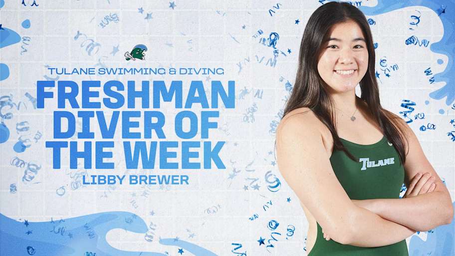 Tulane's Libby Brewer Named American Freshman Diver of the Week