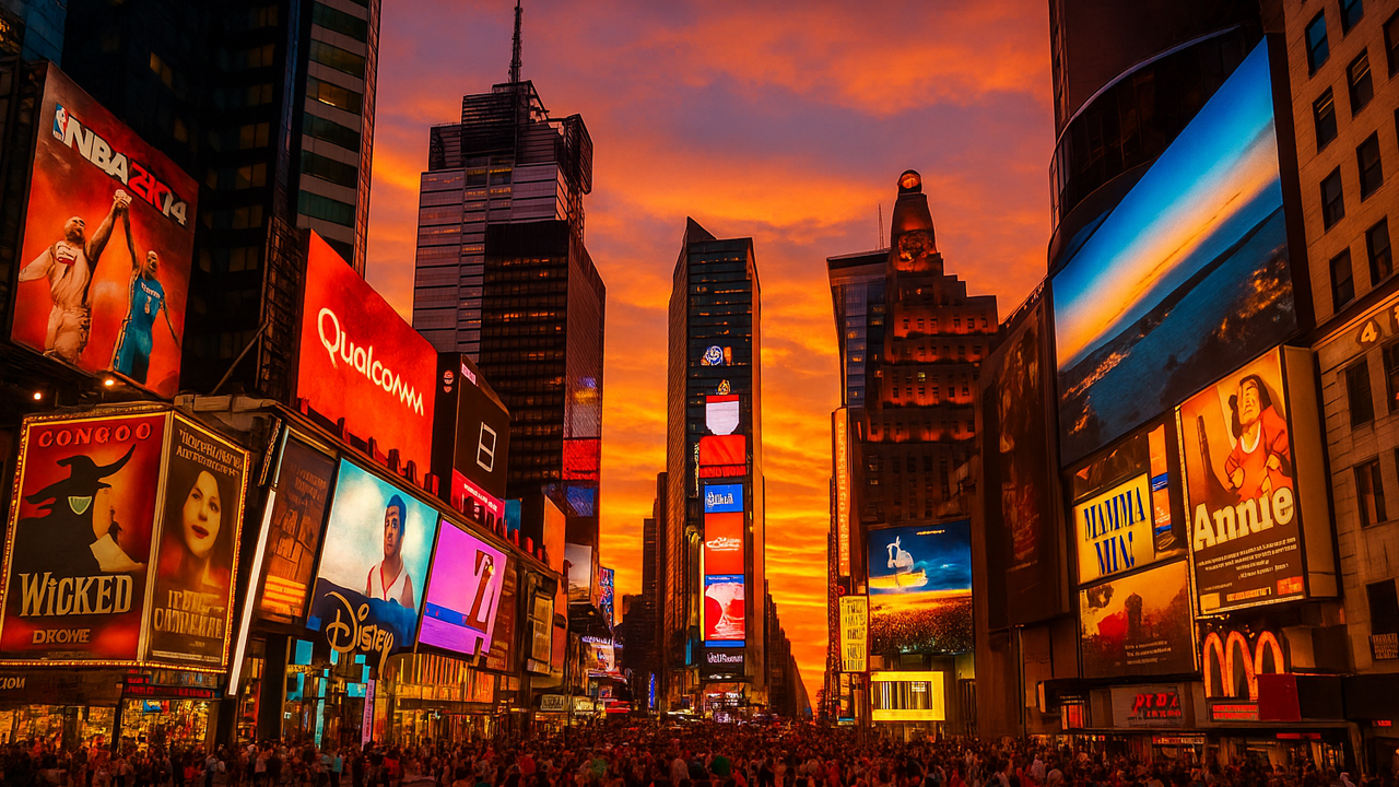 Broadway Avenue – Virtual Tour of Times Square, New York City