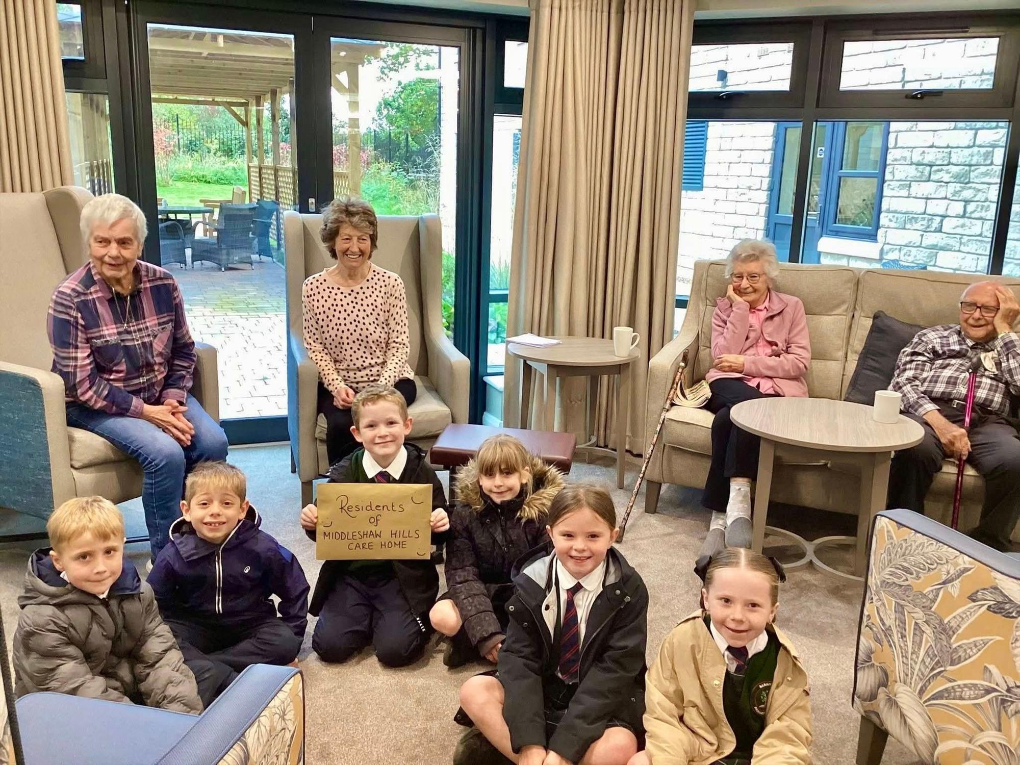 Clitheroe care home launches pen pals scheme with Barrow URC Primary School