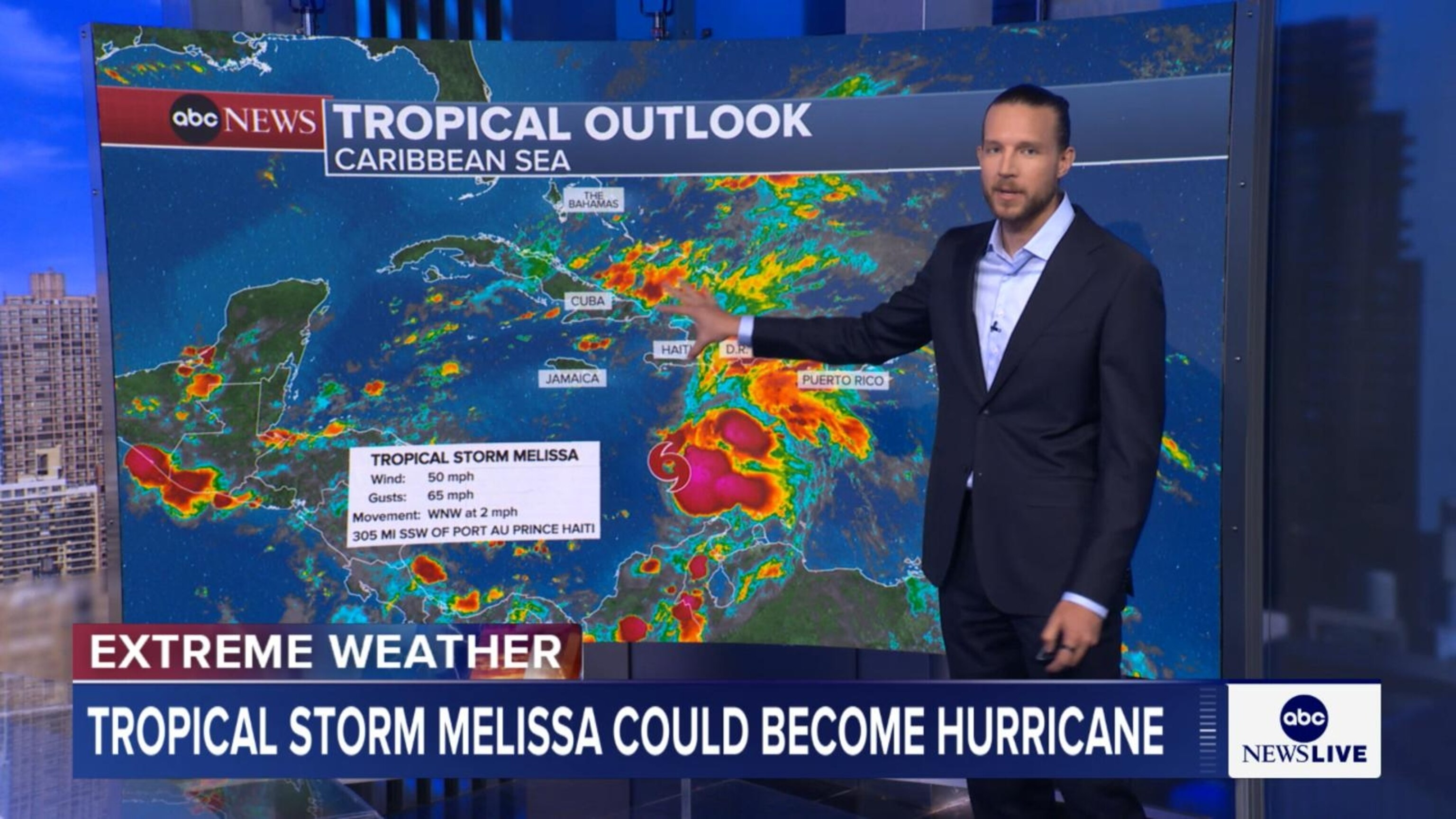 Tropical Storm Melissa takes aim on Caribbean