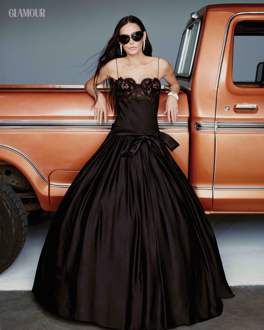 Demi Moore dazzles in corseted cage gown for Glamour’s Woman of the Year
