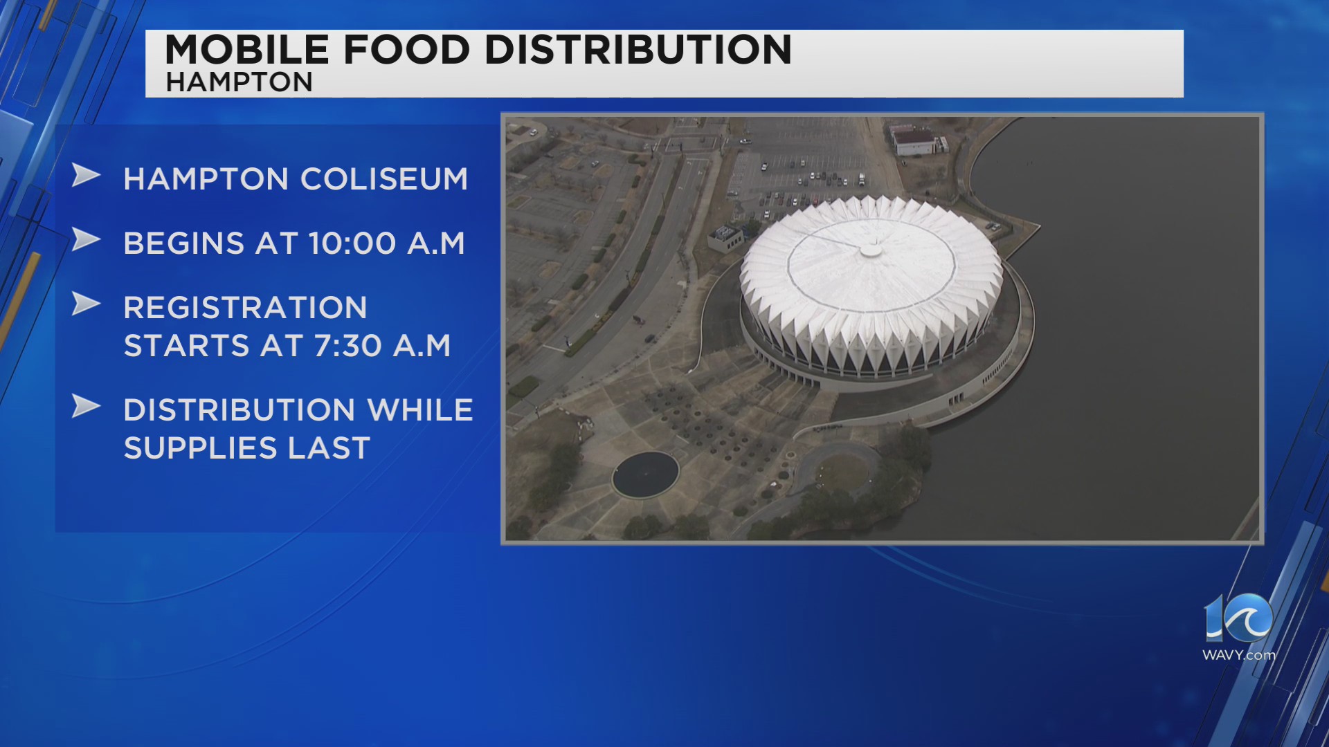 Hampton mobile distribution event sees long lines amid threats to federal food programs