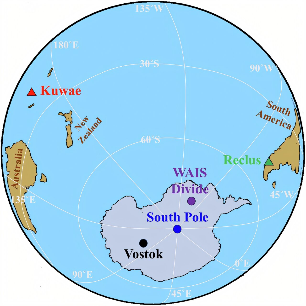 Antarctic ice reveals two volcanoes erupting simultaneously may have ...